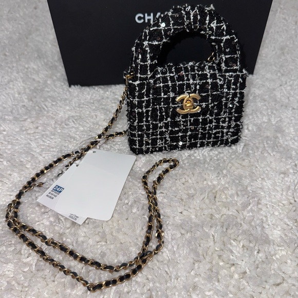 CHANEL | Bags | Chanel Kelly Nano Shopper Tweed | Poshmark